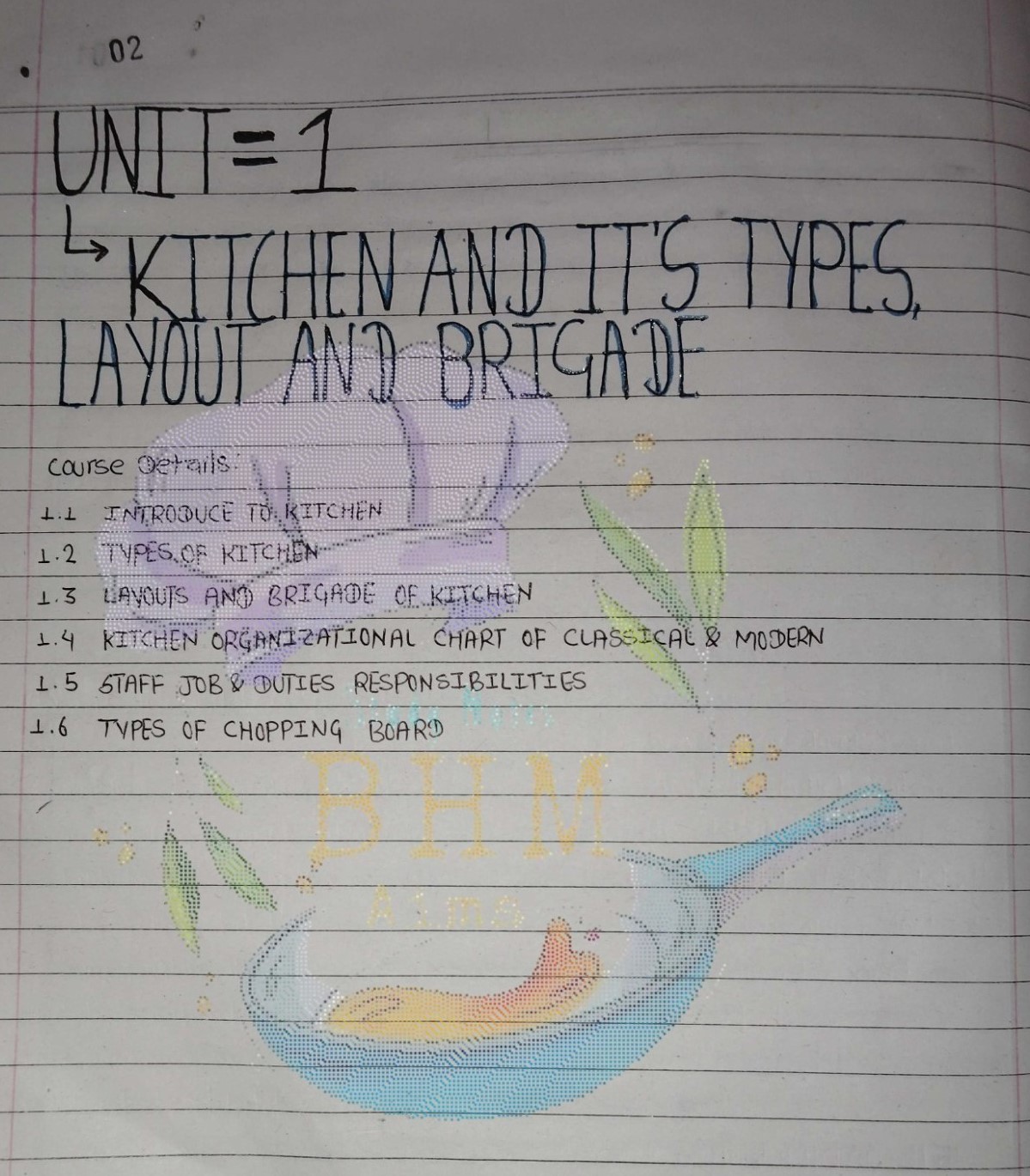 Kitchen & its Types, Layout and Brigade - Study Notes IHM & BHM