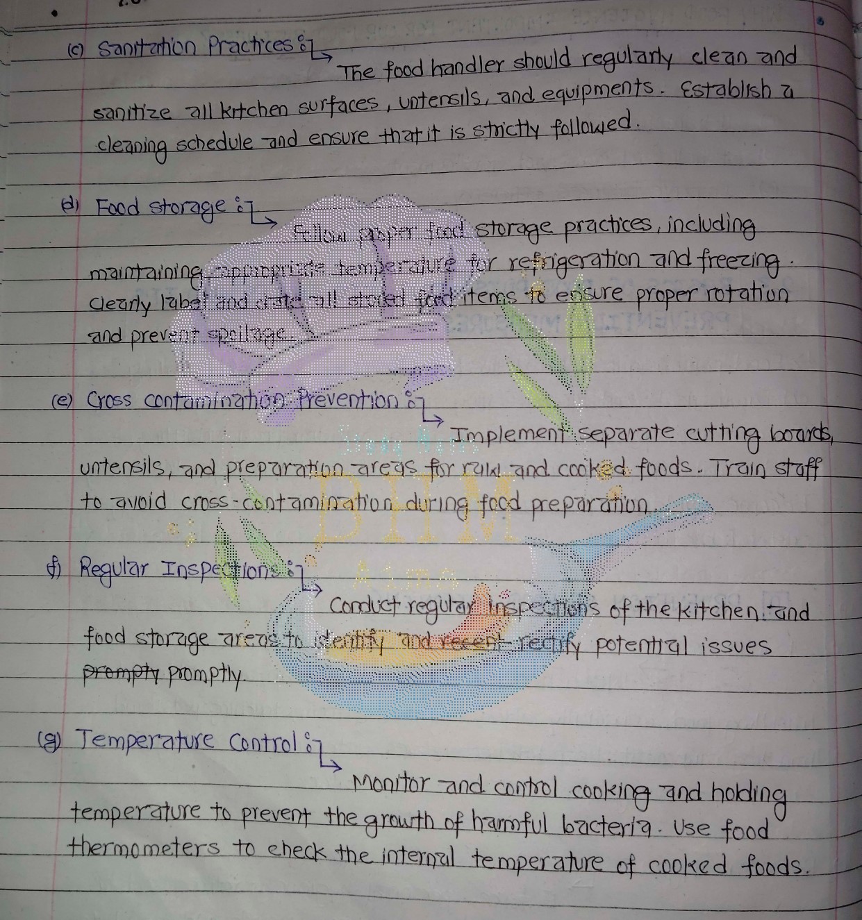 Food Hygiene and Sanitation - Study Notes for IHM and BHM - BhmAims
