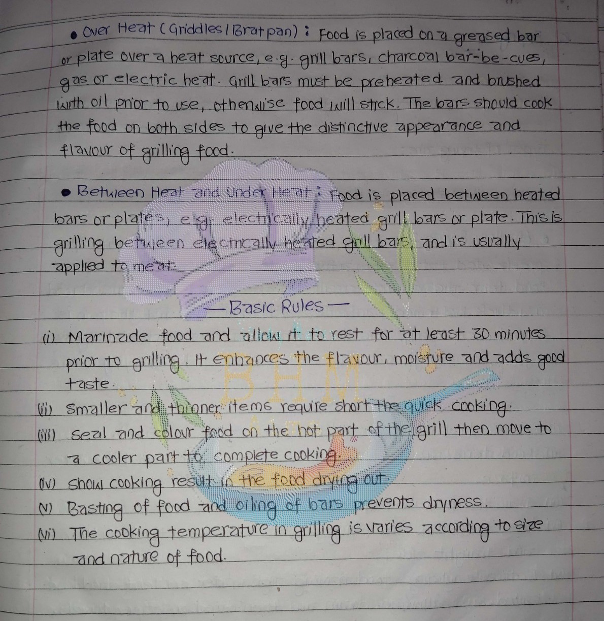 Principles of Cooking - Food Production Notes for IHM and BHM