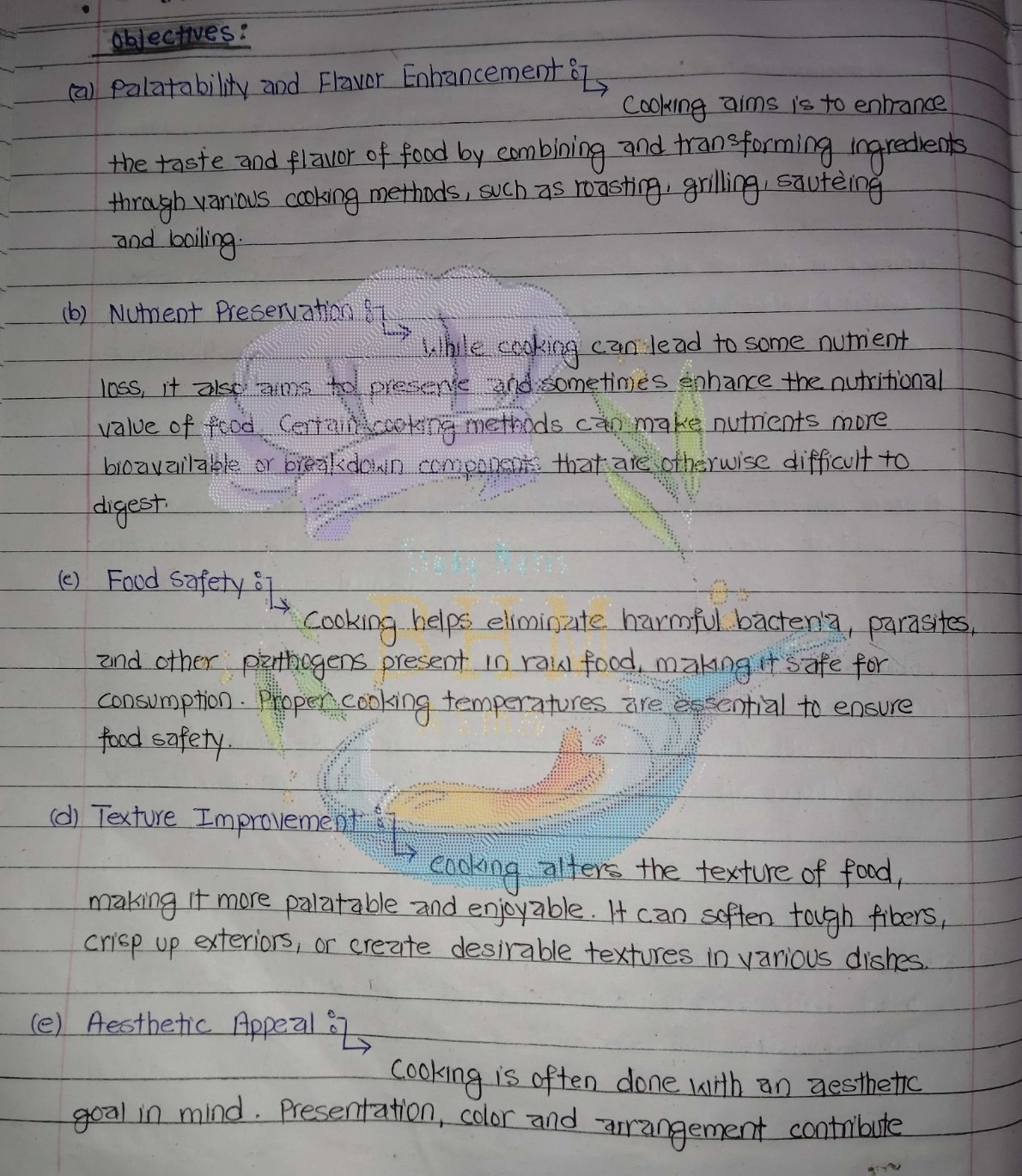 Principles of Cooking - Food Production Notes for IHM and BHM
