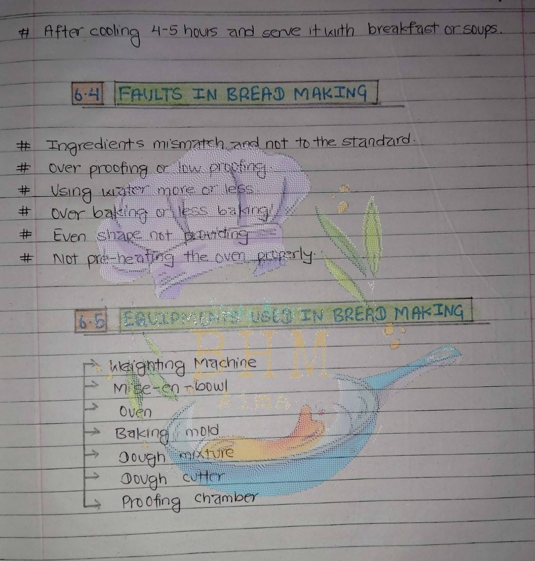Unit 6: Bread Fabrication - Food Production Notes for IHM & BHM