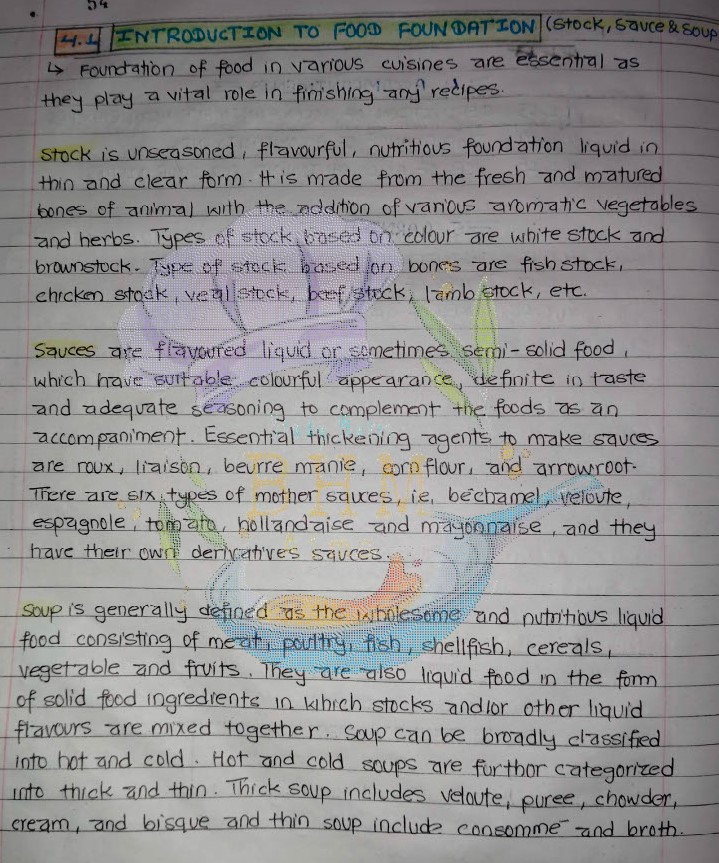 Unit 4: Foundations of Continental Cookery - Study Note BHM & IHM